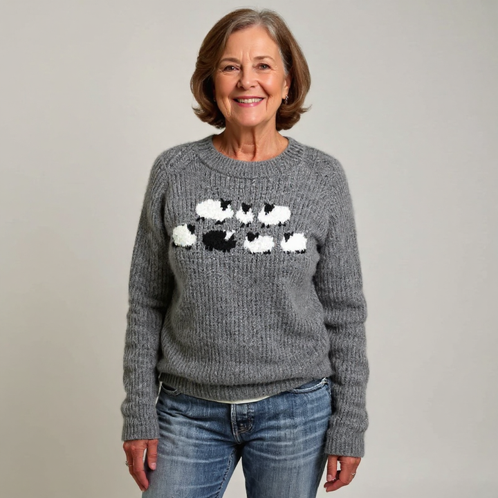 Alexis | Elegant Nordic Knit Sweater – NORÁ Hamptons